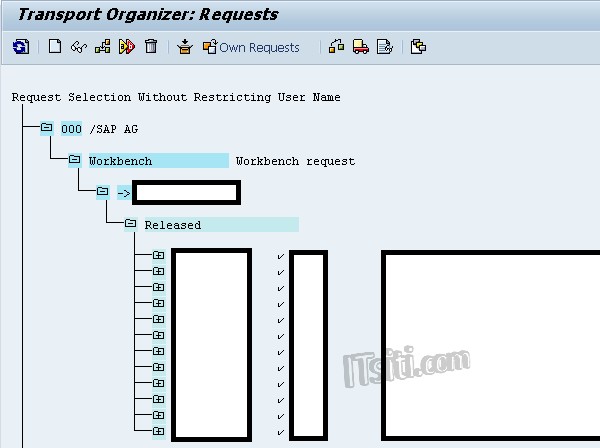 Find SAP Transport Request Status - Modifiable or Released